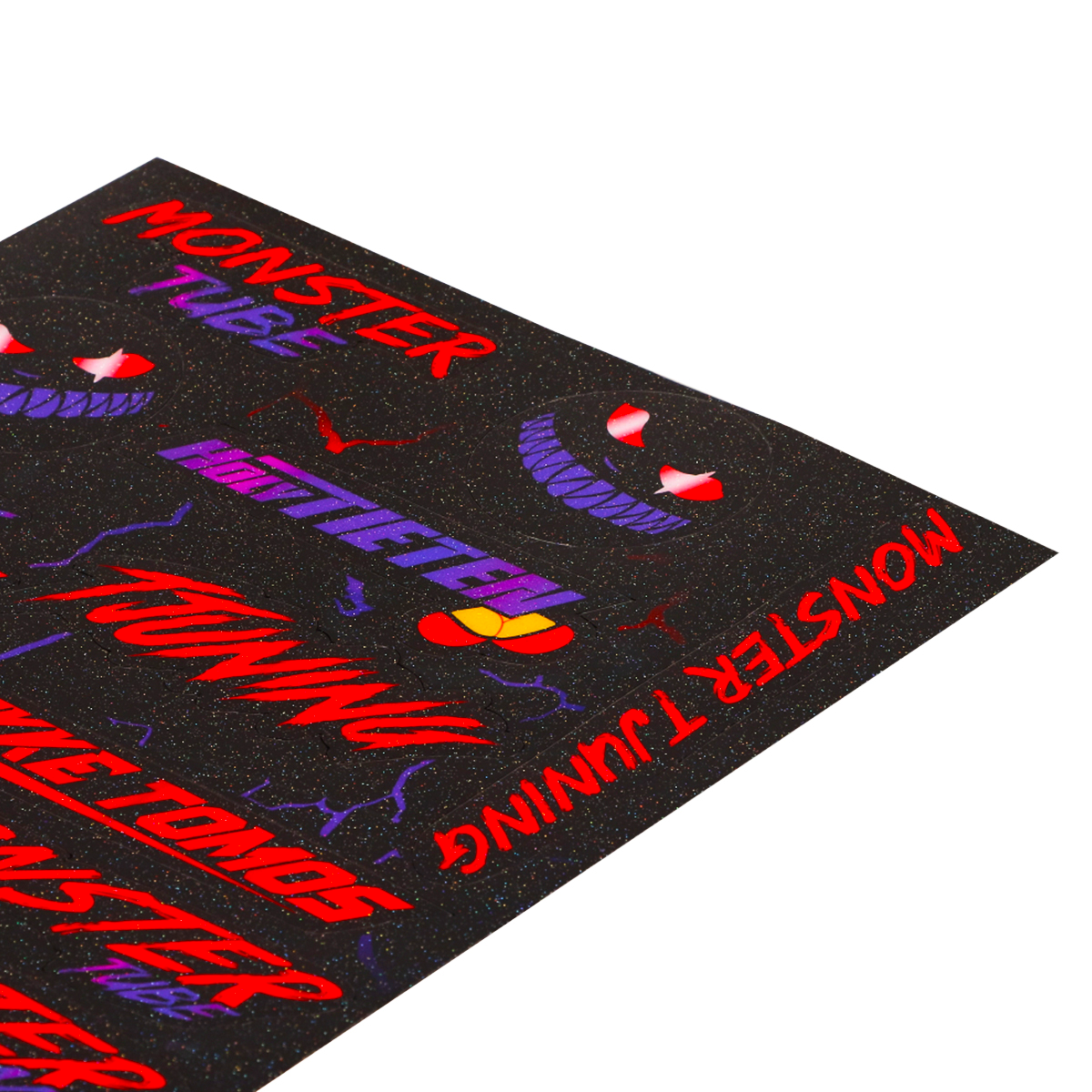 STICKER VEL MONSTER TUBE - HOLOGRAPHIC/GLITTER – MONSTER TUBE MERCH